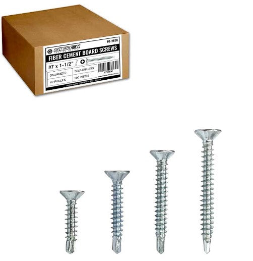 Fiber Cement Board Screws (Hardiflex Screw) – Creston Hardware